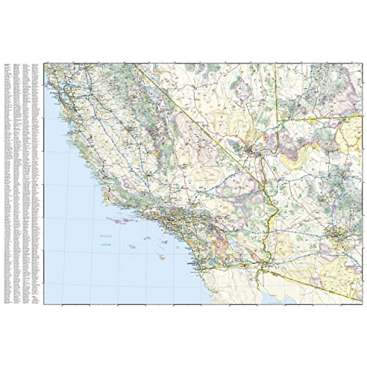 United States, California and Nevada Map (National Geographic Adventure Map, 3119)