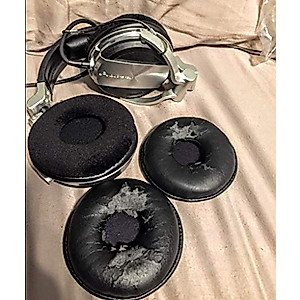 Compete Audio VL90 Velvet Replacement Ear Pads Compatible with Sennheiser HD205 HD215 D225, Audio-Technica ATH-T2, Pro700, Technics RP-DH1200, Pioneer HDJ-2000 HDJ-1500 HDJ-1000, Sony MDR-V700DJ V700