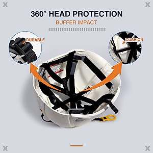 Foldable Hardhats Safety Helmet Bloom Outdoors Workplace Earthquake Collapsible Helmet Offices Public Facilities of Disaster Construction Hardhats Helmet (White)