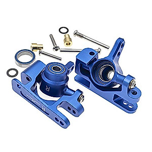 CODA RACING RC Alloy Caster Block&Steering Blocks for Traxxas 1/10 4X4 Slash, Stampede, Rustler 4WD -Replaces Part 6837 6832