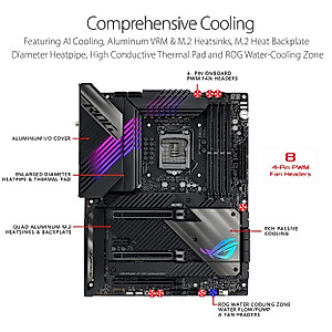 ROG Maximus XIII Hero (WiFi 6E) Z590 LGA 1200(Intel®11th/10th Gen) ATX gaming motherboard (PCIe 4.0, 14+2 power stages, DDR4 5333+, Dual 2.5Gb LAN,Thunderbolt 4 onboard, 4X M.2/NVMe SSD, Aura RGB)