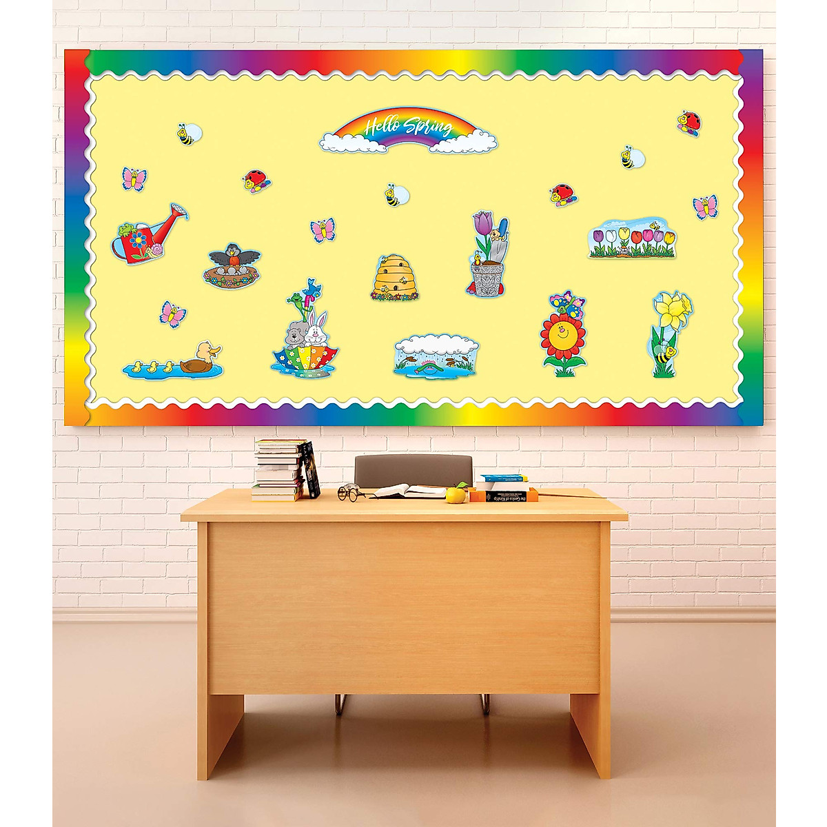 Spring Bulletin Board Set, Carson Dellosa Classroom Decorations, 41 Pieces