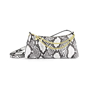 Zac Posen Posen Zip Top Shoulder Bag, Multi White Black
