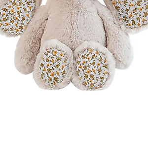 DILLY DUDU Blossom Bunny Rabbit Stuffed Animal Plush Toy Best Gifts 10-Inch（Beige）