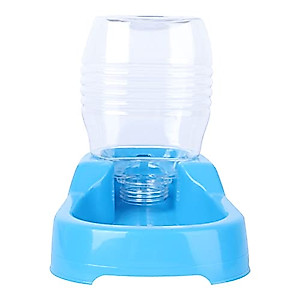 Mipcase Dog Water Feeder, Dog Water Dispenser Large, Automatic Pet Food Water Dispenser Plastic Food Feeding Bowls for Dogs Cats (Blue)