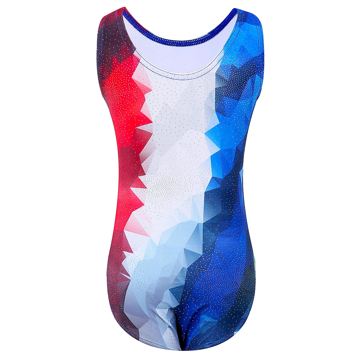 Dancina Patriotic Gymnastics Leotard Size 8 American Flag