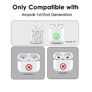 doeboe for Airpods 2nd Generation Case, Cute Case Cover for Airpod 1&2 Case with Keychain, Protective Case for Airpods 2, Case for Airpods 2 with Wristlet Bracelet, for Women Girls Lady