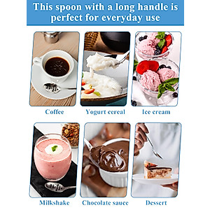 Advivio Funny Engraved Stainless Steel Dessert Spoons Coffee Spoon, Ice Cream Spoon, Gifts for Women, Men, Sister, Brother Birthday Graduation Christmas Gifts