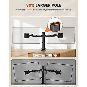 ErGear Adjustable Height Electric Standing Desk with Storage Bag Dual Monitor Desk Mount