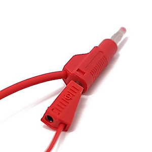 10sets Retractable Sheath 4mm Banana Plug Connectors Stackable Wire Solder Multimeter Test Leads Ends Banana Plugs Adapter with Banana Jack Socket