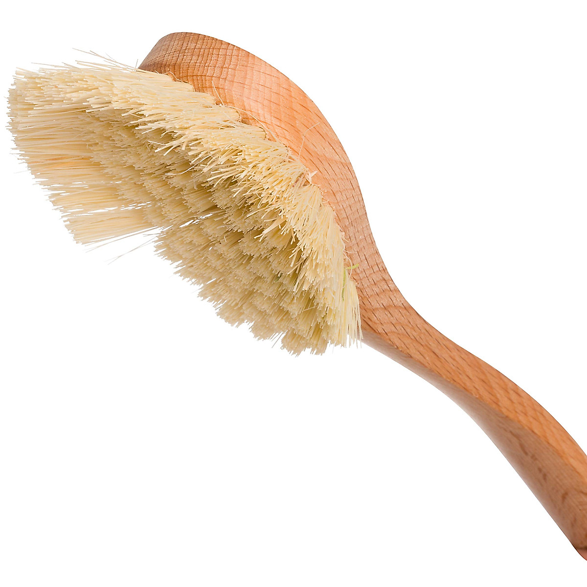 Redecker Tampico Fiber Dish Brush with Extra-Large Brush Head, Oiled Beechwood Handle, 10-3/5-Inches, Made in Germany