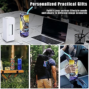 Taitaibao 24 Pack Sublimation Tumblers Blank 20 oz Skinny straight Bulk for Heat Transfer,Stainless Steel Double Wall Insulated Sublimation Tumbler with Lids,and Straw,Individually Boxed