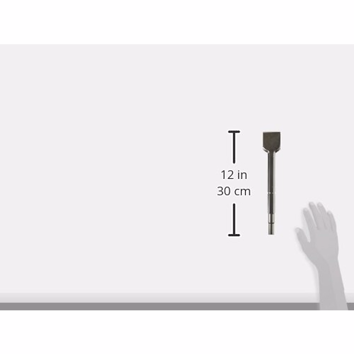 BOSCH HS1817 1-Piece 2 In. x 12 In. Scaling Chisel Tool Round Hex/Spline Hammer Steel