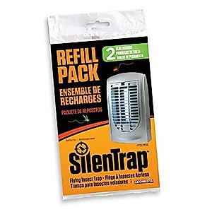 Catchmaster SilenTrap Flying Insect Trap Replacement Boards 2Pk, Electric Fly Traps for Indoors, Bug Catcher Refill, Glue Boards UV Light Anti-Mosquito Device & Gnat Killer, Pet Safe Home Pest Control
