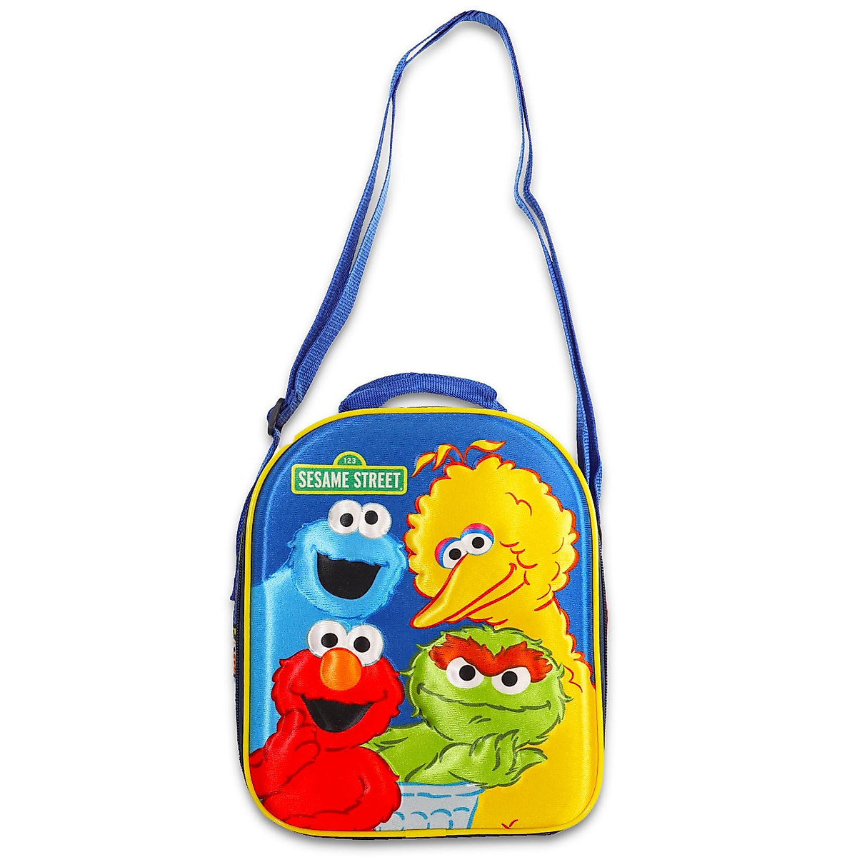 Sesame Street Backpack and Lunch Box Set - Elmo Backpack and Lunch Box Bundle with Lunch Box, Water Pouch Stickers, More | Sesame Street School Bag