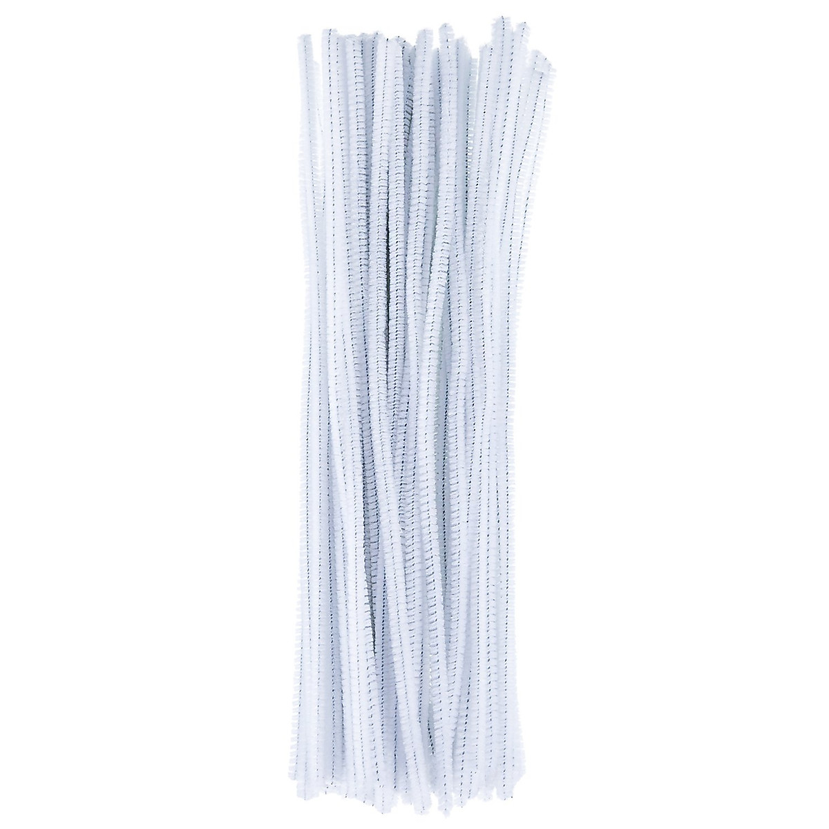 eBoot 100 Pieces Pipe Cleaners Chenille Stem for Arts and Crafts, 6 x 300 mm (White)