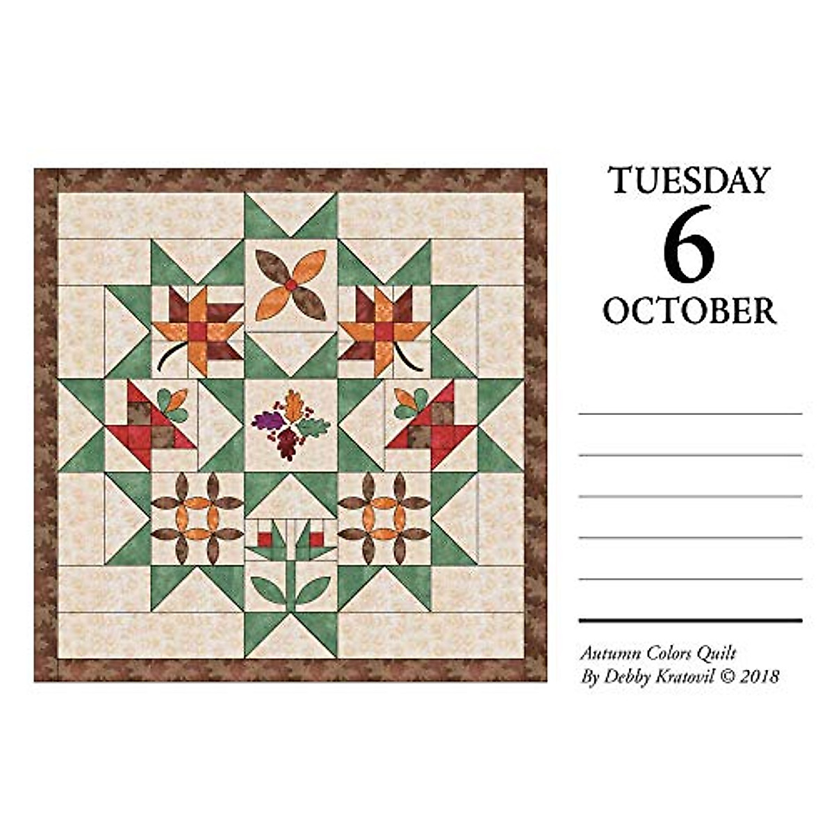 Quilting Block and Pattern-a-Day 2020 Calendar