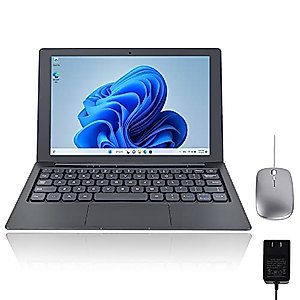 HBESTORE Laptop 10.1Inch 8GB RAM 128GB SSD Mini Ultrabook,Windwos11 OS with Intel Gemini Lake N4120 Quad Core Processor Up to2.6GHz 2.4G/5G WiFi+Mini HDMI+USB3.0 +Metal Shell (Gray)