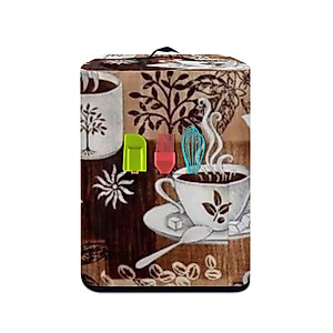 FKELYI Ice Cream Funny Design Air Fryer Cover,Dust-proof Kitchen Appliance Air Fryer Cooker Covers with Storage Pocket