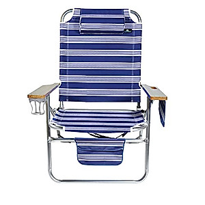 Big Jumbo 500 lbs XL Aluminum Heavy Duty Beach Chair for Big & Tall - 4 Reclining Positions