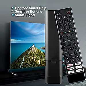 ERF3J80H Replacement TV Remote Control Fit for Hisense 4K UHD Android Smart TV