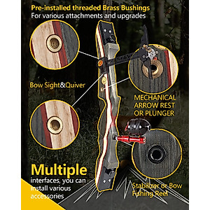 TOPARCHERY 62" Recurve Bow,Bow and Arrow Adult - Archery Bow Set for Adults