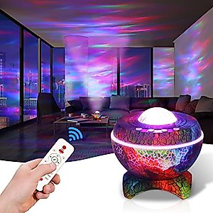 SKIO Galaxy Projector, Star Projector Lights for Bedroom, Bluetooth Speaker & White Noise with Remote Control, Night Light Projector for Kids Adults Gaming Room, Home Decor, Ceiling, Room Decor