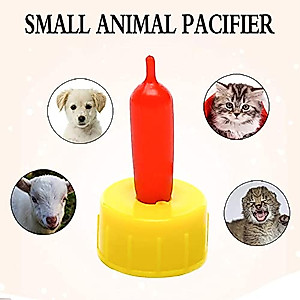 Goat Nipple, 8 Pieces Small Animal Milk Drink Pritchard Nipple for Feeding Sheep Goat Lamb Puppy