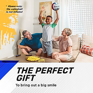 VETRA Premium Soft Touch Volleyball-Official Size 5 for Indoor/Outdoor/Gym/Beach Games - Durable Stitching, PVC Cover & Soft Grip Technology-Ideal for Adults, Girls, Beginners and Gifts