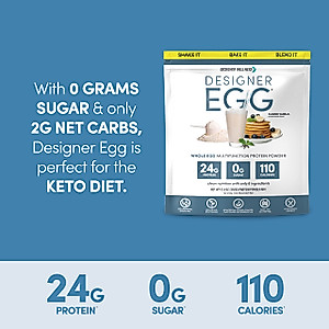 Designer Wellness Designer Egg Protein Powder, 12.4 oz Dutch Chocolate and 12.4 oz Classic Vanilla Bundle