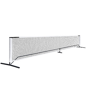 JupiterForce Pickball Net for Driveway, Portable Pickleball Net System Set with Stable Metal Frame and Regulation Size Net for Outdoor Indoor Game, with Carrying Bag