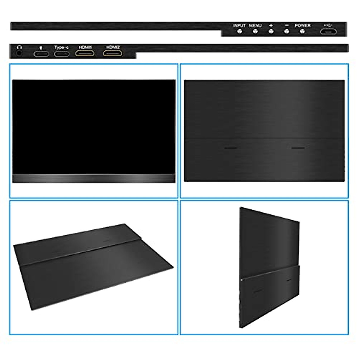 Serchou 1080P HD Display Computer Extension Screen 13.3 inches / 15.6 inches Full Interface Portable Monitor (Size : 13.3 inches)