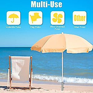 Outdoor Patio Umbrella Base Stand, Stainless Steel Patio Umbrella Stand Marble Flag Pole Holder Heavy Duty Granite Umbrella Stand for Yard, Garden, Deck, Backyard and Balcony (for Dia.1.25"-1.9")