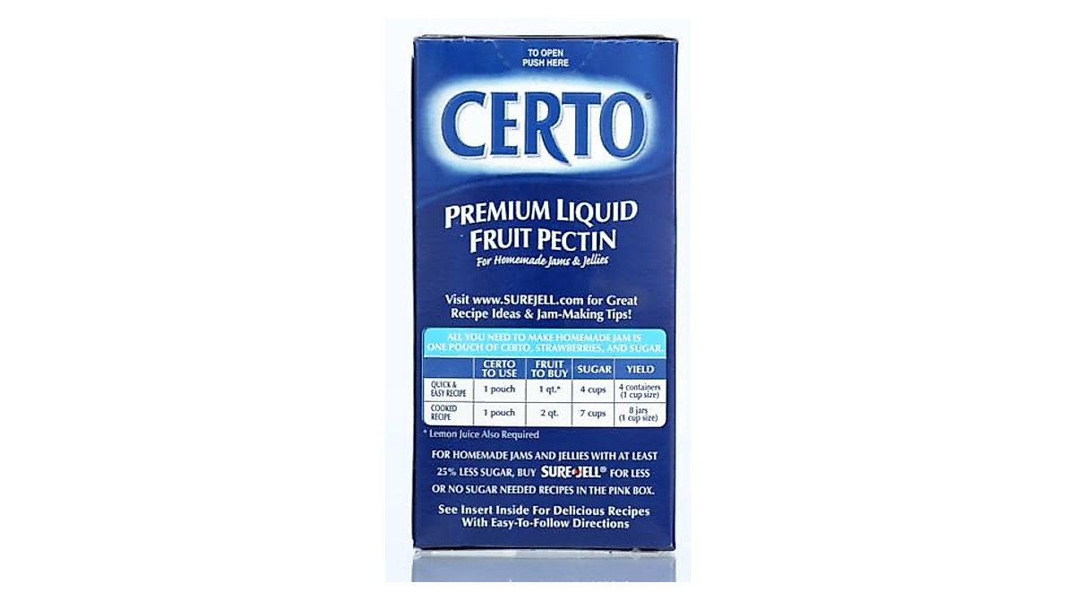 Sure-Jell Certo Fruit Pectin 2 Pack for Perfect Jam and Jelly