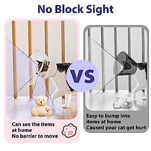 LUCKYPAW Cat Cone Collar Soft, Cone for Cats to Stop Licking and Scratching Cat Cone Alternative After Surgery for Kittens, Pet Cone for Cats with Drawstrings No Block Sight Cat Recovery Cone(Blue S)