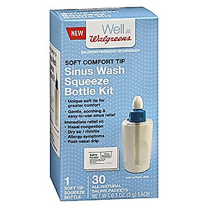 Walgreens Squeeze Nasal Wash Kit with Refills 30 Each