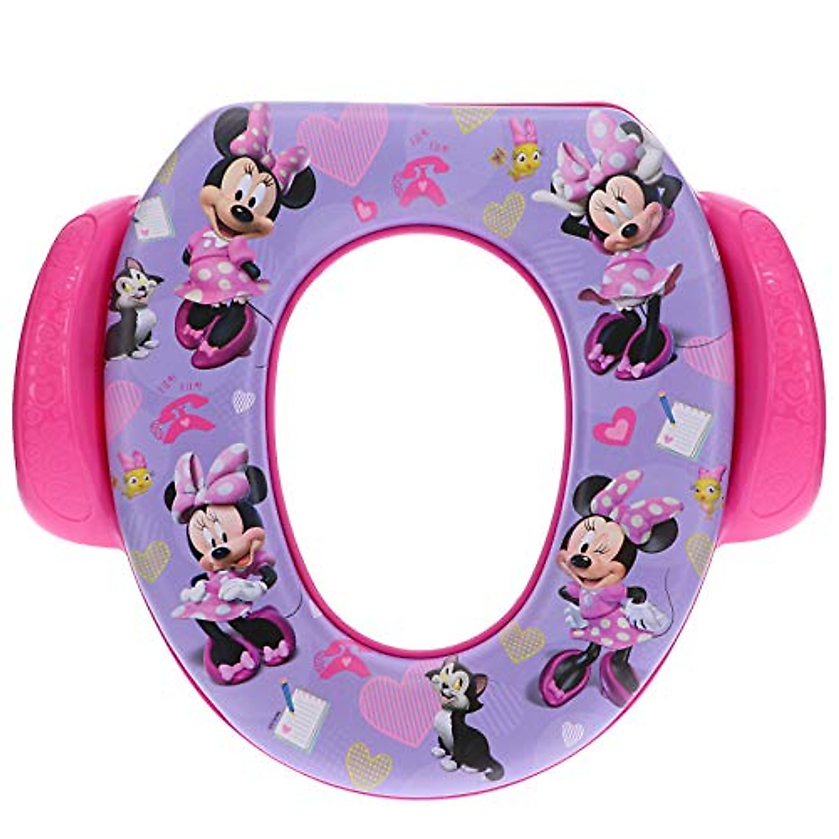 Disney Minnie Mouse "Happy Helpers" Soft Potty Seat and Potty Training Seat - Soft Cushion, Baby Potty Training, Safe, Easy to Clean