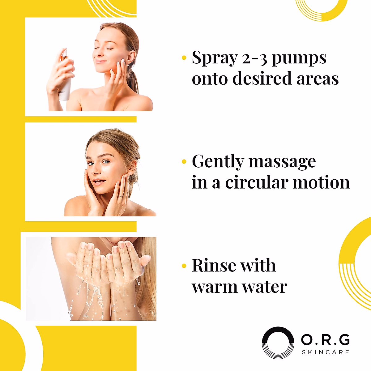 ORG Peel Off Face Cleanser for Gentle Exfoliation and Glowing Skin - Korean Sensitive Skincare - Pore Minimizer Brightening Agent Cruelty Free Natural Formula 2oz