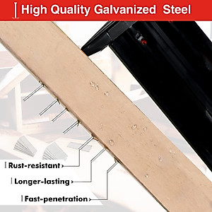 SHALL 18 Gauge Brad Nails, 2”, 1-1/4”, 1”, 5/8 Inch, 4000-Count Galvanized Brad Nails Assorted, 18GA Nail Gun Nails and Small Finishing Nails Assortment for Pneumatic, Electric Brad Nailer Gun