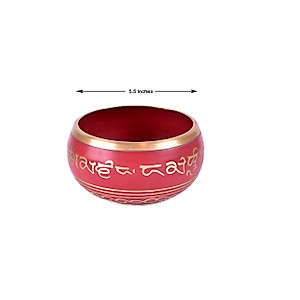 SINGING BOWL (RED, 5.5 IN)