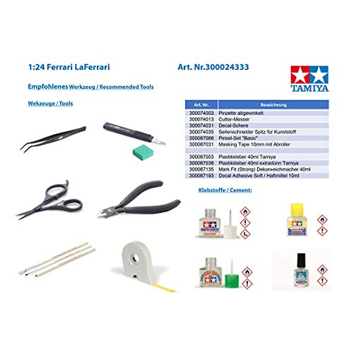 Tamiya 24333 1/24 Laferrari Plastic Model Kit