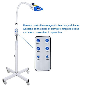 Fencia Teeth Whitening Light, Mobile Dental Teeth LED Whitening Lamp Professional, Oral Care Teeth Whitening Machine LED Cold Bleaching Accelerator Tooth Whitener Blue/Red Light System