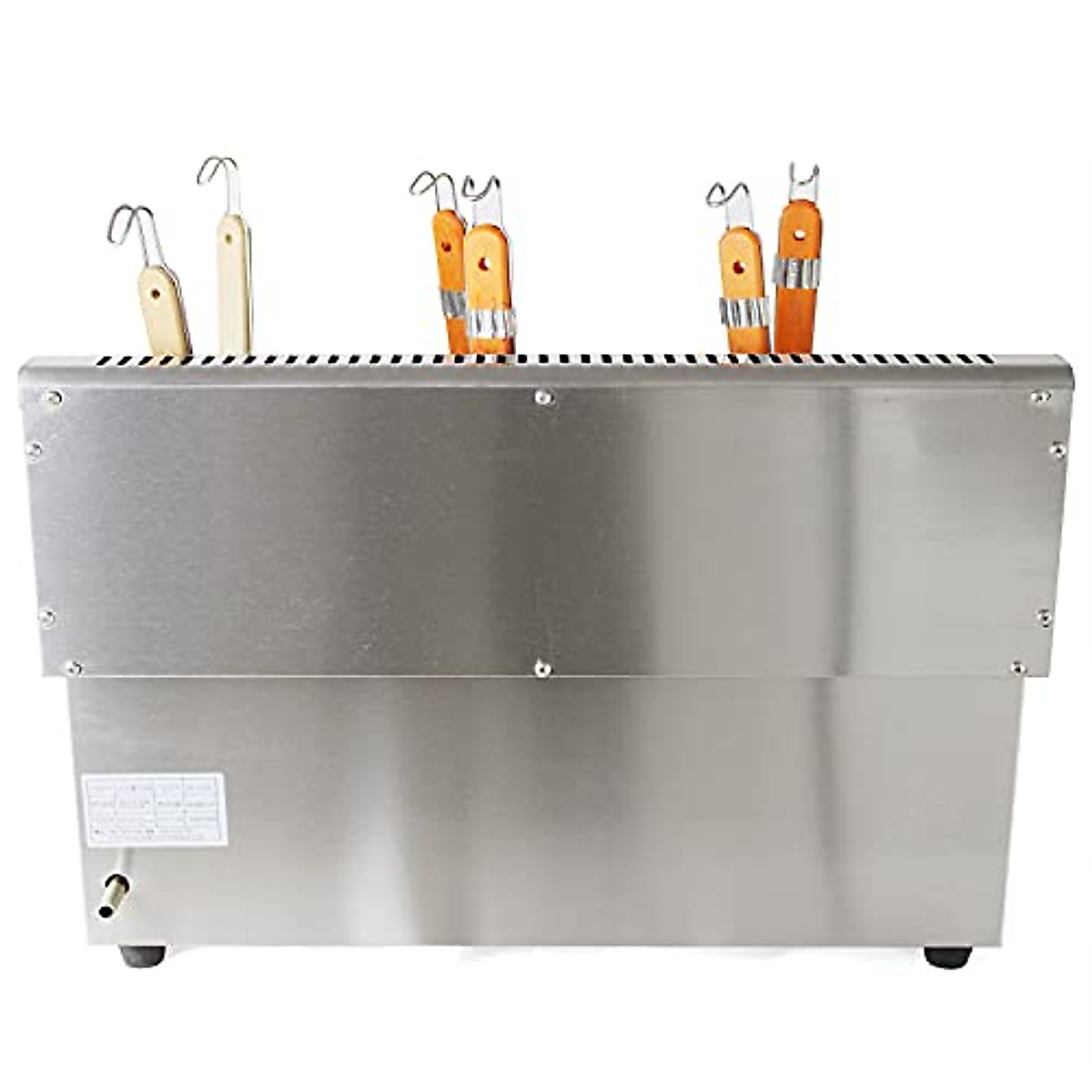 6 Hole Gas Countertop Pasta Cooker Machine with Filter, Cooktop Table Top Noodles Cooking Machine Pasta Makers Pasta Cooking Tool Stainless Steel Dumpling Soup Pot Noodles Maker with 6 Basket