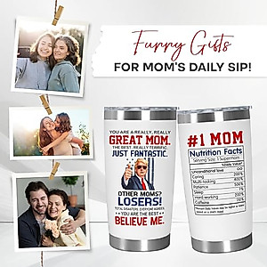 Palorix Mothers Day Gifts for Mom from Daughter Son - 20 Oz Stainless Steel Insulated Coffee Tumbler With Lid - Mother's Day Birthday Gifts For Women, Presents For Mom Stepmom