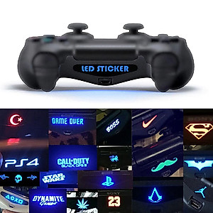 Light Bar Sticker Decal LED Cover Lightbar Decals Film Replacement for Sony PS4 PS4 Slim PS4 Pro Controller