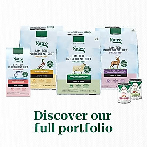 NUTRO Limited Ingredient Diet Adult Dry Dog Food Venison Meal & Sweet Potato Dog Kibble, 22 lb. Bag