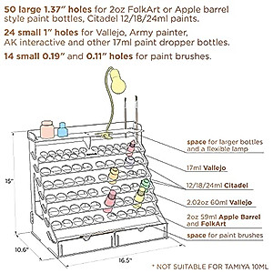 Modular + Corner Paint Rack Organizer