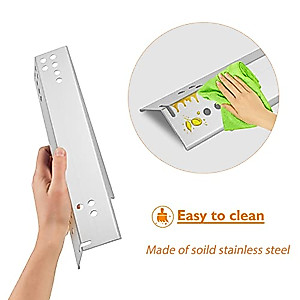 DGH474CRP 70-02-411 Heat Plate Shield Replacement Parts for Dyna Glo Heat Tent 70-02-507 DGH485CRP DGF481CRP-D DGF481CRP DGH474CRP-D BY14-101-001-04 DGX440SGN Dyna Glo 4 5 Burner Grill Parts 4 Pcs