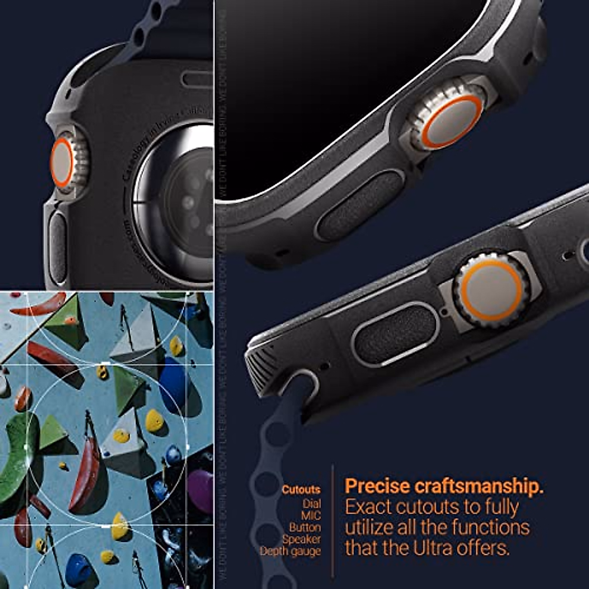 Caseology Vault Designed for Apple Watch Ultra Case 49mm (2022) - Matte Black