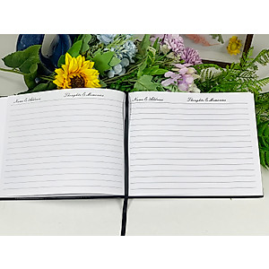 RAXIFU Funeral Guest Book, 8”x10” Memory Book for Funeral, 126 Pages Guest Book for Memorial Service, Celebration of Life Guest Book